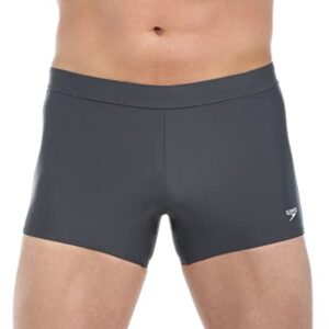 Speedo Men's Swimsuit Square Leg Splice,Speedo Black,Large