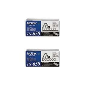 2 x brother high yield toner cartridge (tn650)