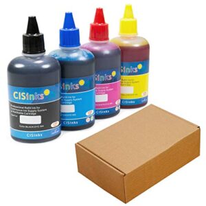 cisinks® [refill ink bottle set – 400ml] for brother lc103 – mfc-j4310dw mfc-j4410dw mfc-j4510dw mfc-j4610dw mfc-j4710dw ciss cis