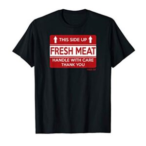 Funny Roller Derby Fresh Meat Fragile Sticker T-Shirt