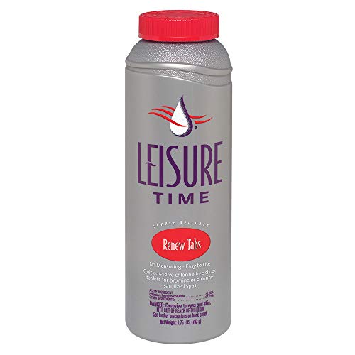 Leisure Time 45305 Renew Tabs Chlorine-Free Shock for Spas and Hot Tubs, 1.75 lbs