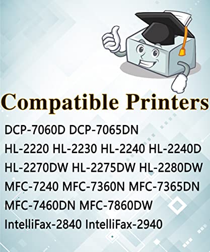 MM MUCH & MORE Compatible Drum Unit Replacement for Brother DR-420 DR420 TN450 use for HL-2240 2240D 2270DW 2280DW MFC-7360N 7460DN 7860DW DCP-7060D 7065DN Printers (1-Pack)