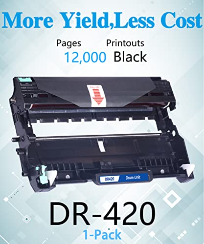 MM MUCH & MORE Compatible Drum Unit Replacement for Brother DR-420 DR420 TN450 use for HL-2240 2240D 2270DW 2280DW MFC-7360N 7460DN 7860DW DCP-7060D 7065DN Printers (1-Pack)