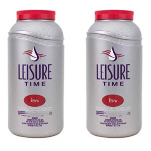 leisure time renew granular spa hot tub shock oxidizer chemicals, 5 lb (2 pack)