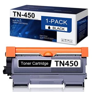 yifanink tn450 high yield toner cartridge compatible for brother tn-450 ink cartridge to use with intellifax 2840 2940 hl-2280dw hl-2230 hl-2240 mfc-7360n mfc-7860dw dcp-7065dn printer,1 pack