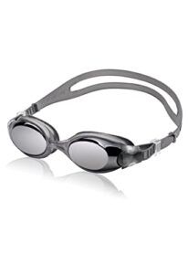 speedo unisex-adult swim goggles hydrosity , mirrored charcoal