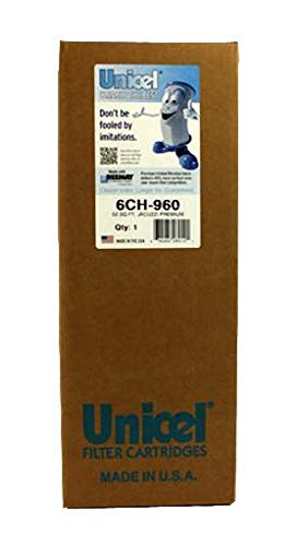 Unicel 6CH-960 Replacement Pleated Polyester Spa Filter Cartridge Compatible with Jacuzzi Premium J-300 & J-400, 52 Square Feet (2 Pack)