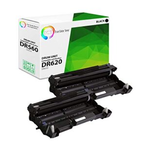 tct premium compatible drum unit replacement for brother dr-620 dr620 black works with brother dcp-8080dn 8085dn, hl-5350dnlt 5340d 5350dn 5370dw 5380dn, mfc-8890 printers (25,000 pages) – 2 pack