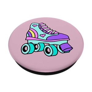 Kawaii Roller Skate Retro 80's Skating Aesthetic Gift Idea PopSockets PopGrip: Swappable Grip for Phones & Tablets