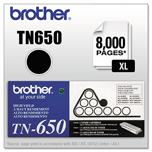 Brother Tn650 High-Yield Toner Cartridge, Black - in Retail Packaging