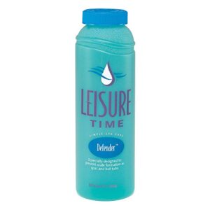 LEISURE TIME RENU2-02 Renew Non-Chlorine Shock for Spas and Hot Tubs, 2.2-Pounds, 2-Pack & Leisure Time 30210A Defender Spa and Hot Tub Stain and Scale Cleaner, 32 fl oz