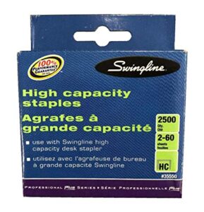 high-capacity staples, 3/8″ leg length, 2500 per box