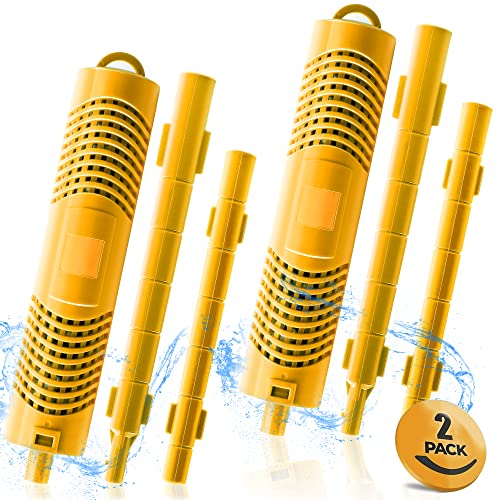 Bilinavy Spa in-Filter Mineral Sticks Parts for Hot Tub Filter Cartridge, Last for 4 Months, Yellow, 2PCS