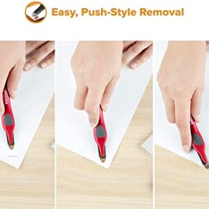 Bostitch Office Bostitch Professional Magnetic Easy Staple Remover Tool 3 Pack Red Colored Staple Puller Stick