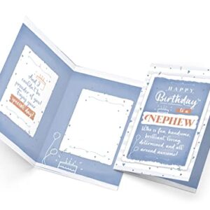 Birthday Card For Nephew | Made in America | Eco-Friendly | Thick Card Stock with Premium Envelope 5in x 7.75in | Packaged in Protective Mailer | Prime Greetings