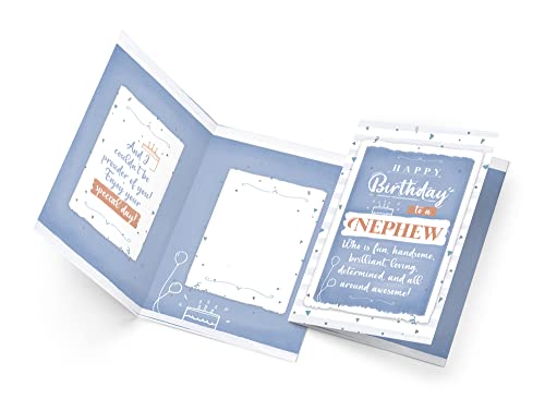 Birthday Card For Nephew | Made in America | Eco-Friendly | Thick Card Stock with Premium Envelope 5in x 7.75in | Packaged in Protective Mailer | Prime Greetings