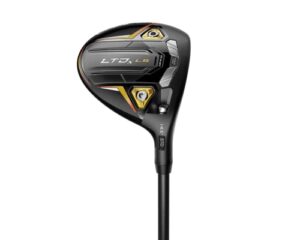 cobra golf 2022 ltdx ls fairway matte black-gold fusion (men’s, right hand, mca tensei av raw white 75, stiff flex, 3w-14.5)