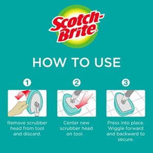 Scotch-Brite Non-Scratch Tub & Tile Scrubber Refill Pads, Pack of 6