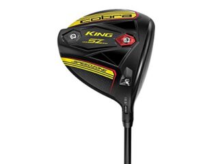 cobra golf 2020 speedzone driver black-yellow (men’s, right hand, aldila rogue silver 60, stiff flex, 9.0)