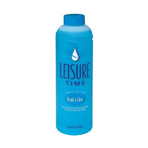 Leisure Time E5-02 Spa 56 Chlorinating Granules for Spas and Hot Tubs, 5-Pounds, 2-Pack & A Bright and Clear Cleanser for Spas and Hot Tubs, 32 fl Oz (Packaging May Vary)