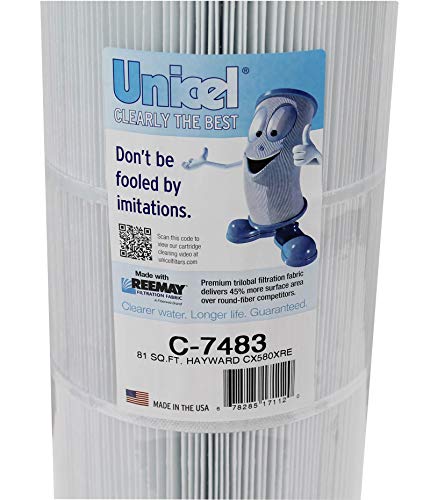 Unicel C-7483 Spa Replacement Filter Cartridges 81 Sq Ft Hayward Swim Clear 2PK