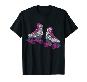 roller skates roller skating roller girl women t-shirt