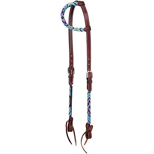 Beaded Turquoise Diamond One Ear Headstall