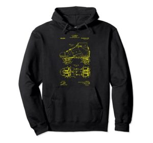 roller skate roller derby vintage retro roller skater pullover hoodie