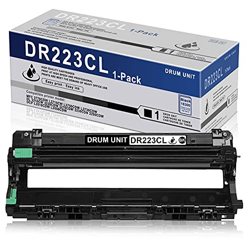 VIT 1 Pack Black High Yield Drum Unit DR223CL DR-223CL Compatible Replacement for Brother MFC 3770CDW L3710CW L3750CDW L3730CDW HL 3210CW 3230CDW 3270CDW 3230CDN 3290CDW DCP L3510CDW L3550CDW Printer