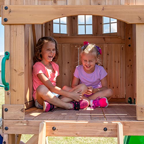 Backyard Discovery Montpelier All Cedar Wood Playset Swing Set