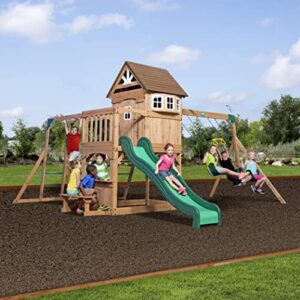 Backyard Discovery Montpelier All Cedar Wood Playset Swing Set