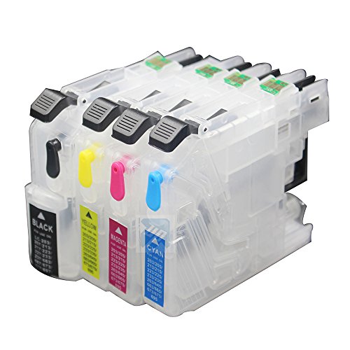 UniPrint LC203 Empty refillable Ink Cartridge Compatible for Brother MFC-J460DW J480DW J485DW J680DW J880DW J885DW Printer with ARC chip