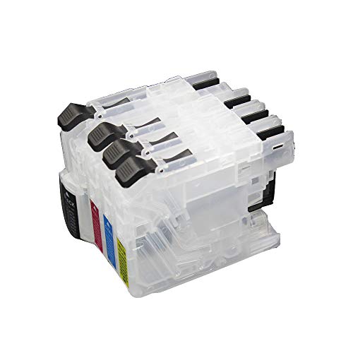 UniPrint LC203 Empty refillable Ink Cartridge Compatible for Brother MFC-J460DW J480DW J485DW J680DW J880DW J885DW Printer with ARC chip