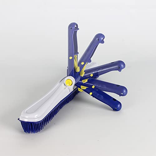 Aqua EZ 16-in Rubber Bristled Pool Wall Brush Safe for Vinyl, Fiberglass, Plaster and Concrete Surfaces