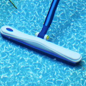 Aqua EZ 16-in Rubber Bristled Pool Wall Brush Safe for Vinyl, Fiberglass, Plaster and Concrete Surfaces