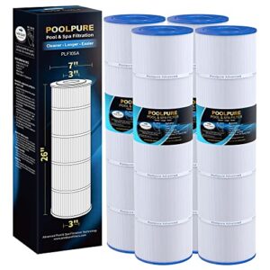 poolpure pcc105-pak4 replaces pentair ccp420, 178584, unicel c-7471, 817-0106, r173576, filbur fc-1977, 570-0425-07, pentair clean and clear plus 420, l x od: 26″x7″, 4x105 sq.ft. cartridge