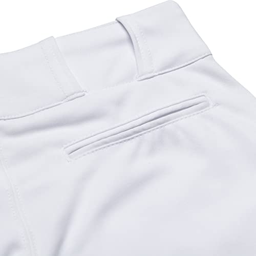 CHAMPRO Triple Crown Knicker Style Youth Baseball Pants in Solid Color with Reinforced Sliding Areas, White, Youth Large