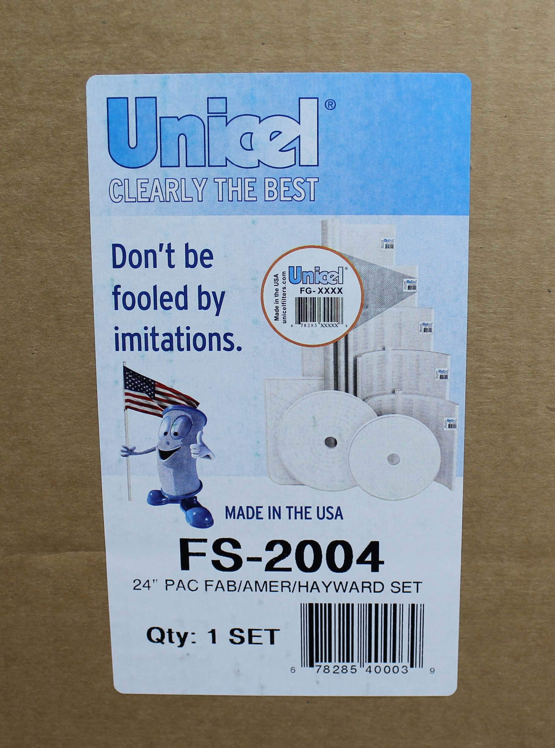 Unicel FS2004 48 Sq. Ft. Complete DE Filter Grid Set (7 Full, 1 Partial)