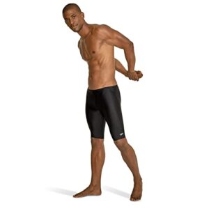 Speedo Men's Standard Swimsuit Jammer Eco ProLT Team Colors, Solid Black, 40