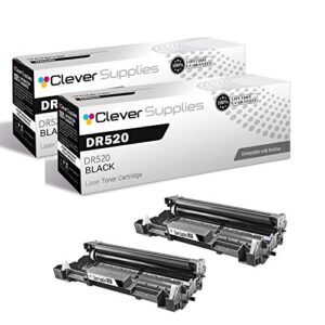 cs compatible toner cartridge replacement for brother dr520 dr520 black dcp-8060 dcp-8065 dcp-8065dn hl-5200 hl-5240 hl-5240lt hl-5250 hl-5250dn hl-5250dnhy toner cartridge 2 pack