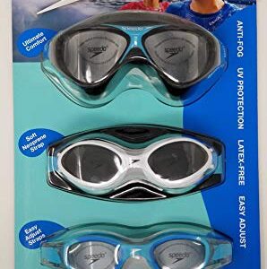 Speedo Junior Swim Goggles 3-Pack, Multi-Color & Shape - Variety Pack