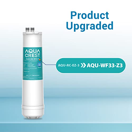 AQUA CREST RC 3 EZ-Change Advanced Water Filter Replacement, Replacement for Culligan RC-EZ-3, IC-EZ-3, US-EZ-3, RC-EZ-1, Brita USF-201, USF-202, DuPont WFQTC30001, WFQTC70001, 2K Gallons (Pack of 1)