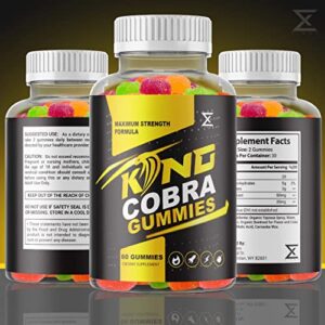 sigma times (5 Pack) King Cobra Gummies for Men Formula (300 Gummies)