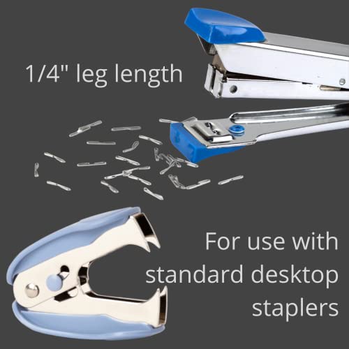 1InTheOffice Standard Staples, Staples for Stapler, Replacement Staples, 1/4" Leg Length, 25000 Staples/Box