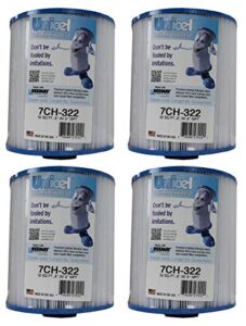 4) new unicel 7ch-322 replacement spa filter cartridges 32 sq ft pas35-2 fc-0420