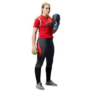 CHAMPRO Standard Multi-Sport Athletic Compression Socks for Baseball, Softball, Football, and More, Scarlet, Small