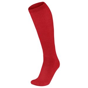 CHAMPRO Standard Multi-Sport Athletic Compression Socks for Baseball, Softball, Football, and More, Scarlet, Small