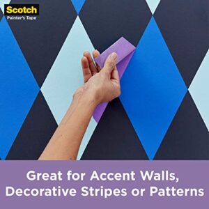 Scotch Delicate Surface Painter's Tape, Purple, Masking Tape Protects Delicate Surfaces and Removes Easily, Multi-Surface Painting Tape for Indoor Use, 1.41 Inches x 60 Yards, 4 Rolls