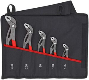 5 pc pliers cobra set in tool roll