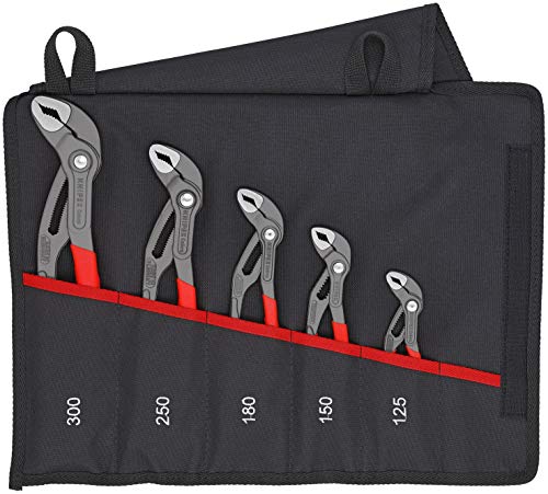 5 Pc Pliers Cobra Set In Tool Roll